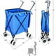 Wellmax WM99100 Series Folding Shopping Cart with Wheels, Grocery Cart ...