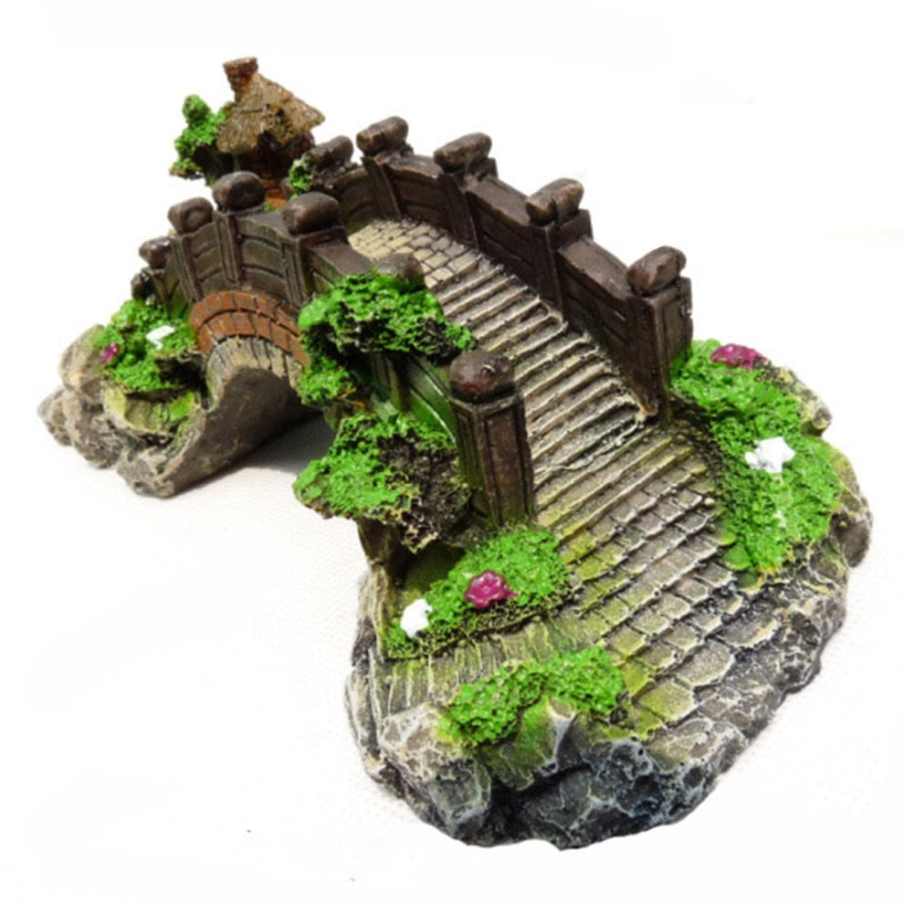 Aquarium Landscaping Decorative Bridge Aquarium Accessories Resin ...