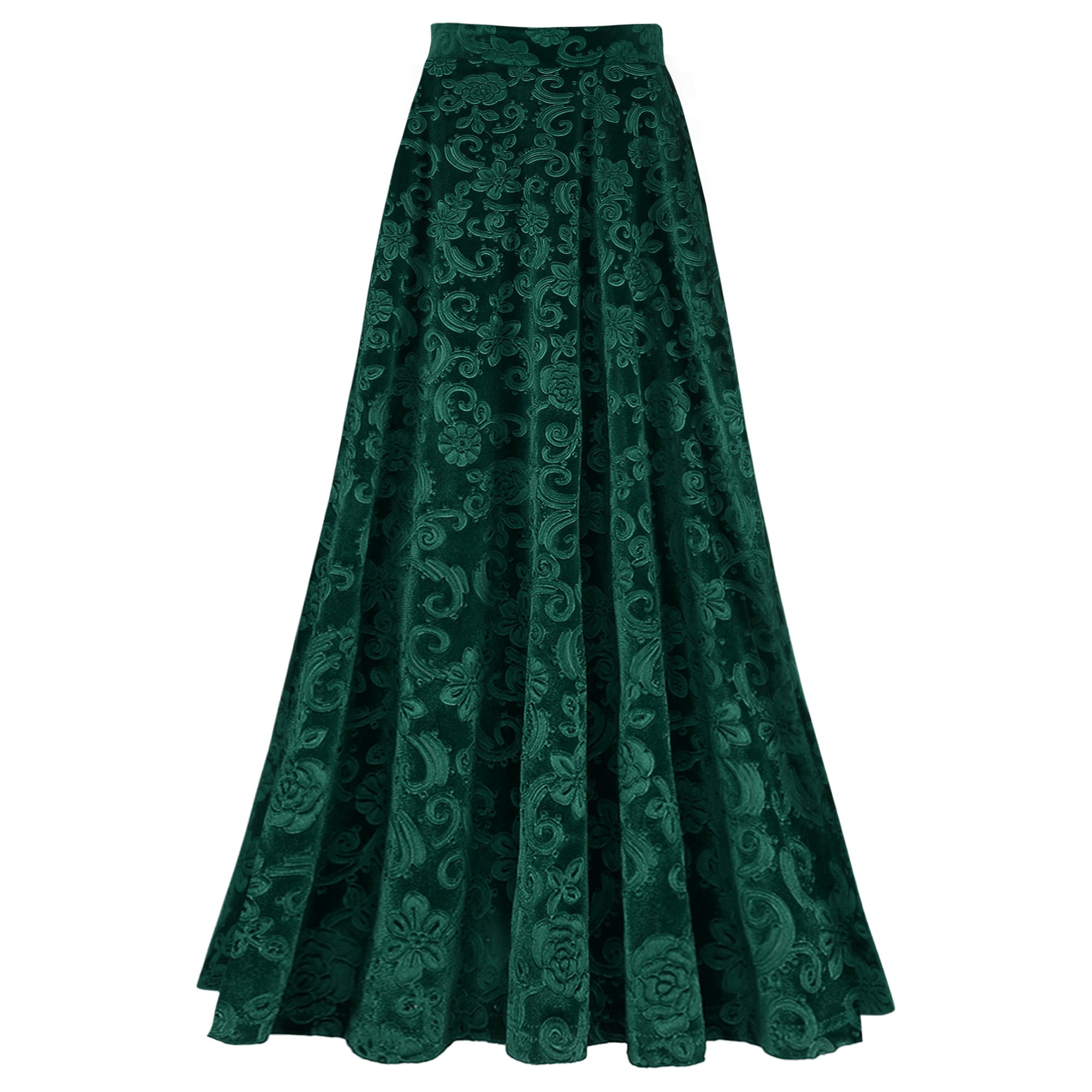 Click here for Hansber Womens Velvet Long Skirts Vintage Floral E... prices