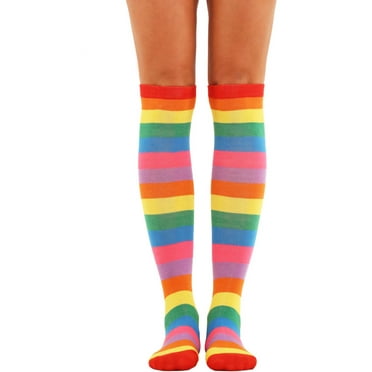 Rainbow Striped Knee High Socks - Walmart.com