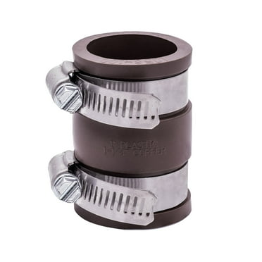 1 in. PVC Flexible Coupling with Stainless Steel clamps - Walmart.com