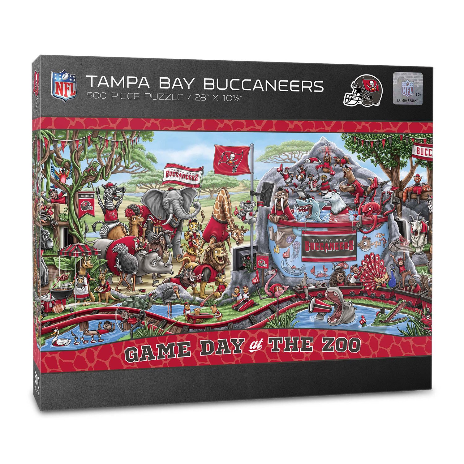 YouTheFan NFL 500 pc. Game Day At The Zoo Puzzle, Choose Team ...