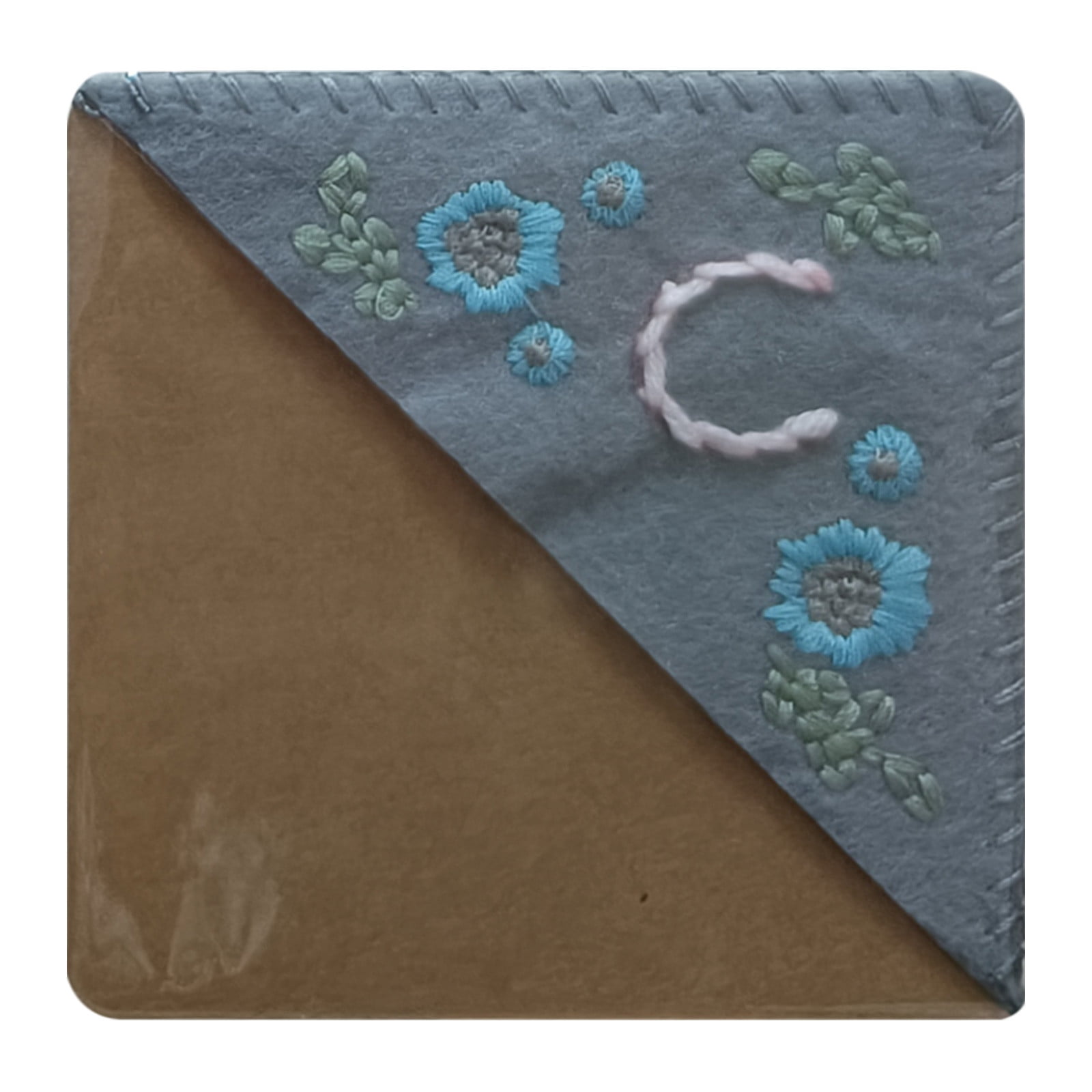 Personalized Hand Embroidered Corner Bookmark, Hand Stitched Felt ...