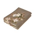 2-Piece Polyester cotton Towel Set Absorbent Cats and Cherry Blossoms ...