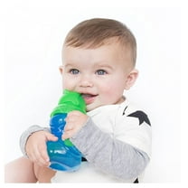 Nuby No-Spill 360 Weighted Straw GripN’Sip Cup Gray - Walmart.com
