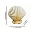 Tusihei Shell Conch Flower Vase, White Ceramics Craftsmanship Pot ...