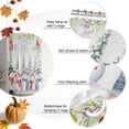 Bathroom Shower Curtain Winter Snowman on Snowfield Waterproof Shower ...