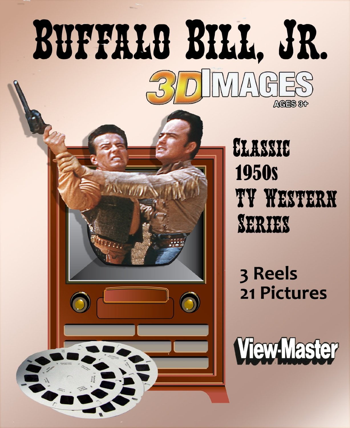 BUFFALO BILL, Jr. - TV 1950's Western - Classic ViewMaster 3 Reels 21 ...