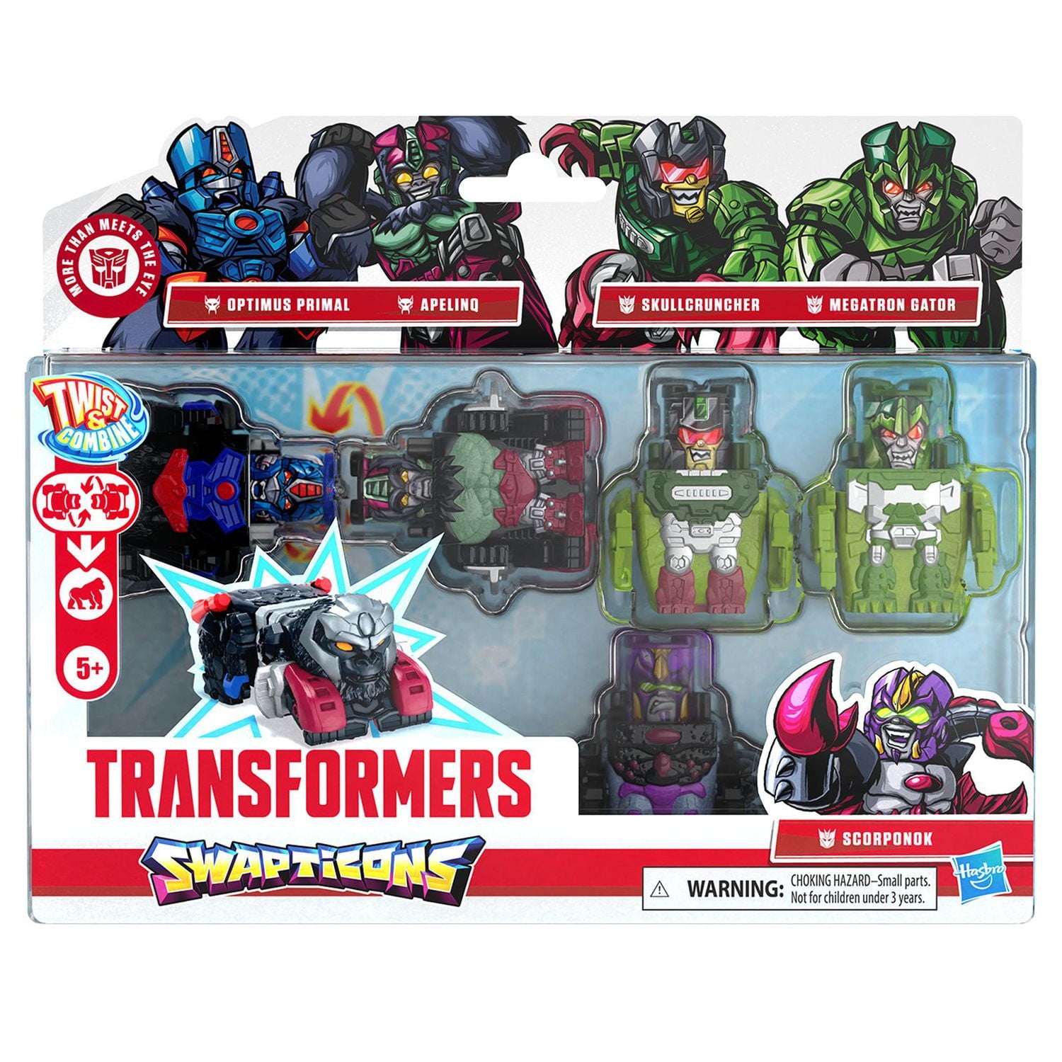 Transformers Swapticons Wild Jungle Mission Action Figures 5-Pack ...