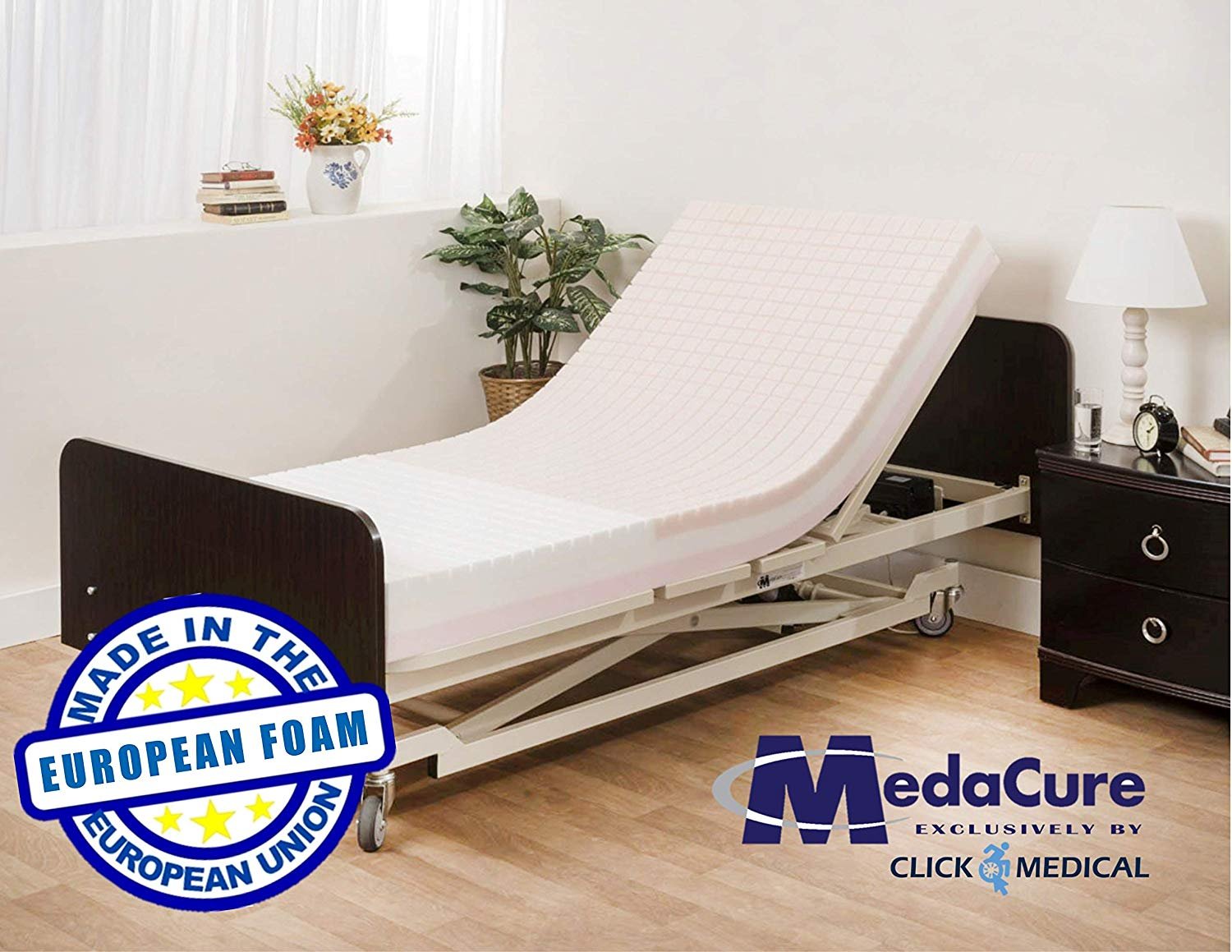 Pressure Redistribution Foam Hospital Bed Mattress 3 Layered Visco Pressure Redistribution Foam Hospital Bed Mattress 3 Layered Visco
