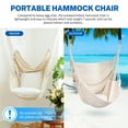 Livhil Indoor Hammock Chair Swing, 300lbs Capacity, Portable with ...