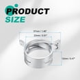 Uxcell 10pcs Spring Band Type Hose Clamps 23mm Fuel Line Hose Spring ...