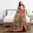 Book Blanket highlighting Open Pages Line Drawing, Simple Cozy Flannel ...