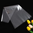 100 piece transparent plastic bouquet bag sleeve transparent glass ...