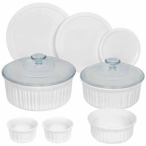 Corningware French White 10-Piece Round Bakeware Set - Walmart.com