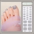 Solid Color Toenail Polish Strips Toenail Stickers Full Wraps Semi ...