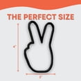 Peace Sign Fingers Cookie Cutter Polymer Clay Cutter (4 inch) - Walmart.com