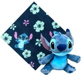Disney Stitch Cozy Gift Set Blanket Plush Tote and Sticker Bundle Lilo ...