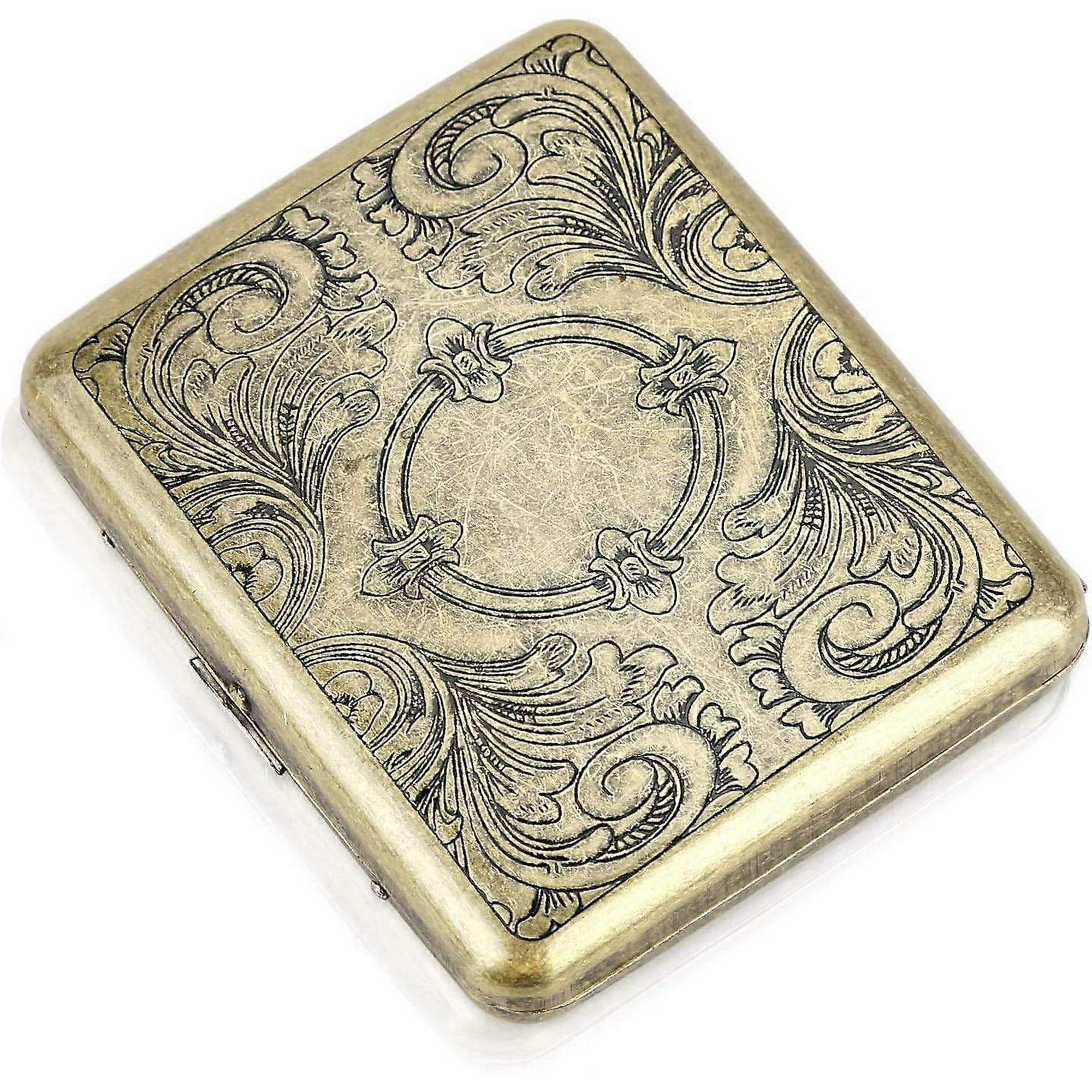 Click here for Vett Cigarette Case Holds 20 flower Golden (Grass) prices