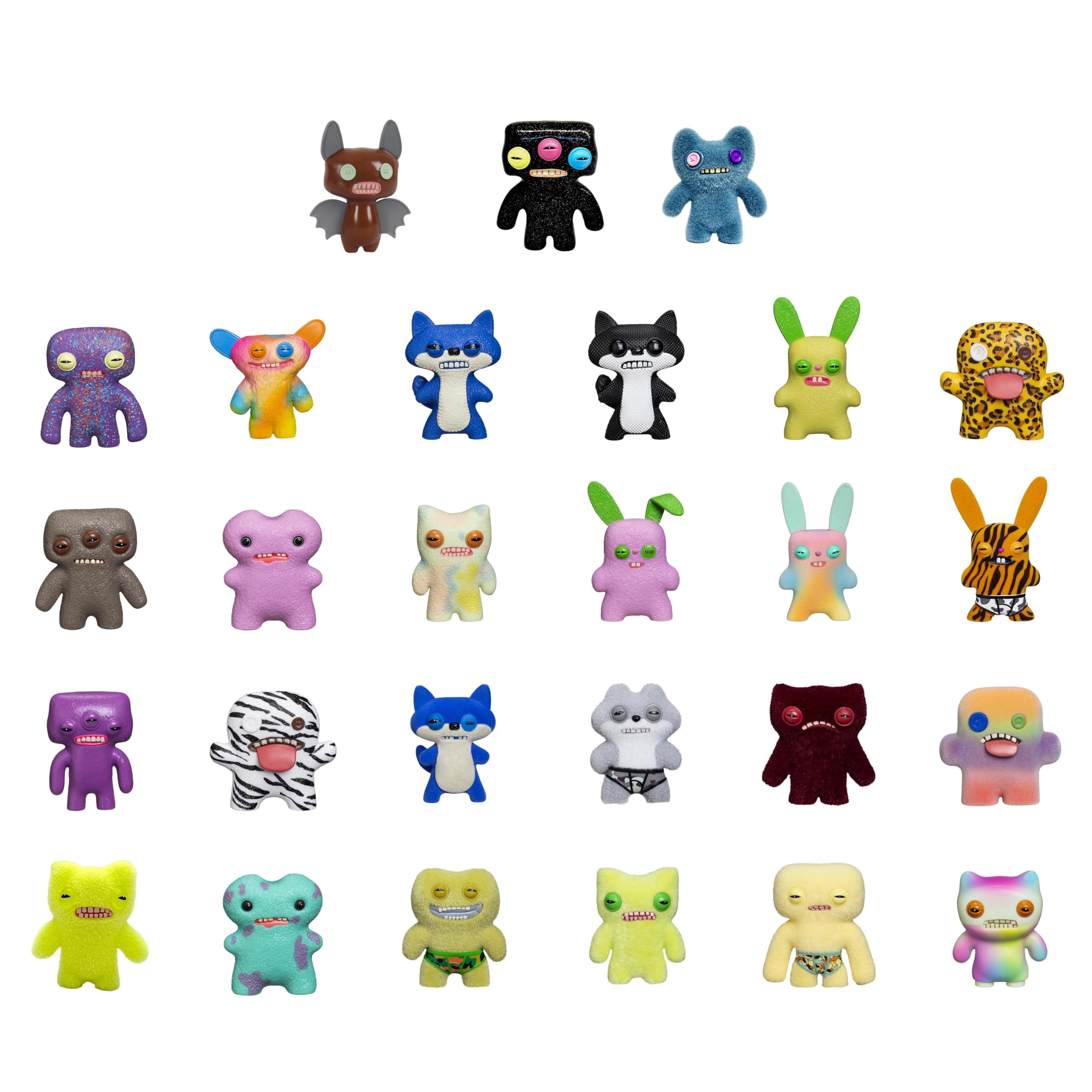 Figuras coleccionables Fuggler Funny Ugly Monster, paquete de 3 ...