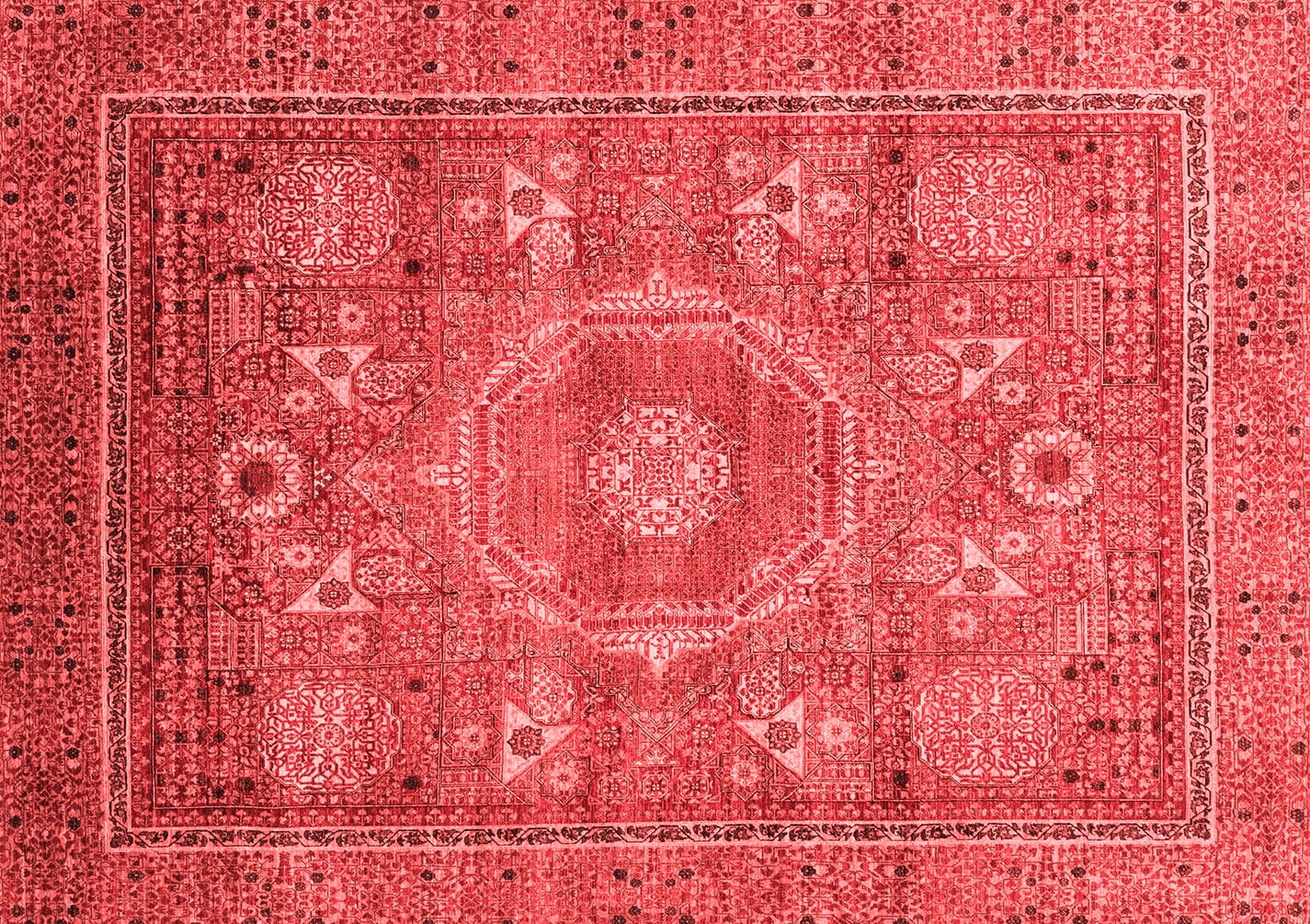 Ahgly Company Indoor Rectangle Abstract Red Modern Area Rugs, 8' x 10 ...