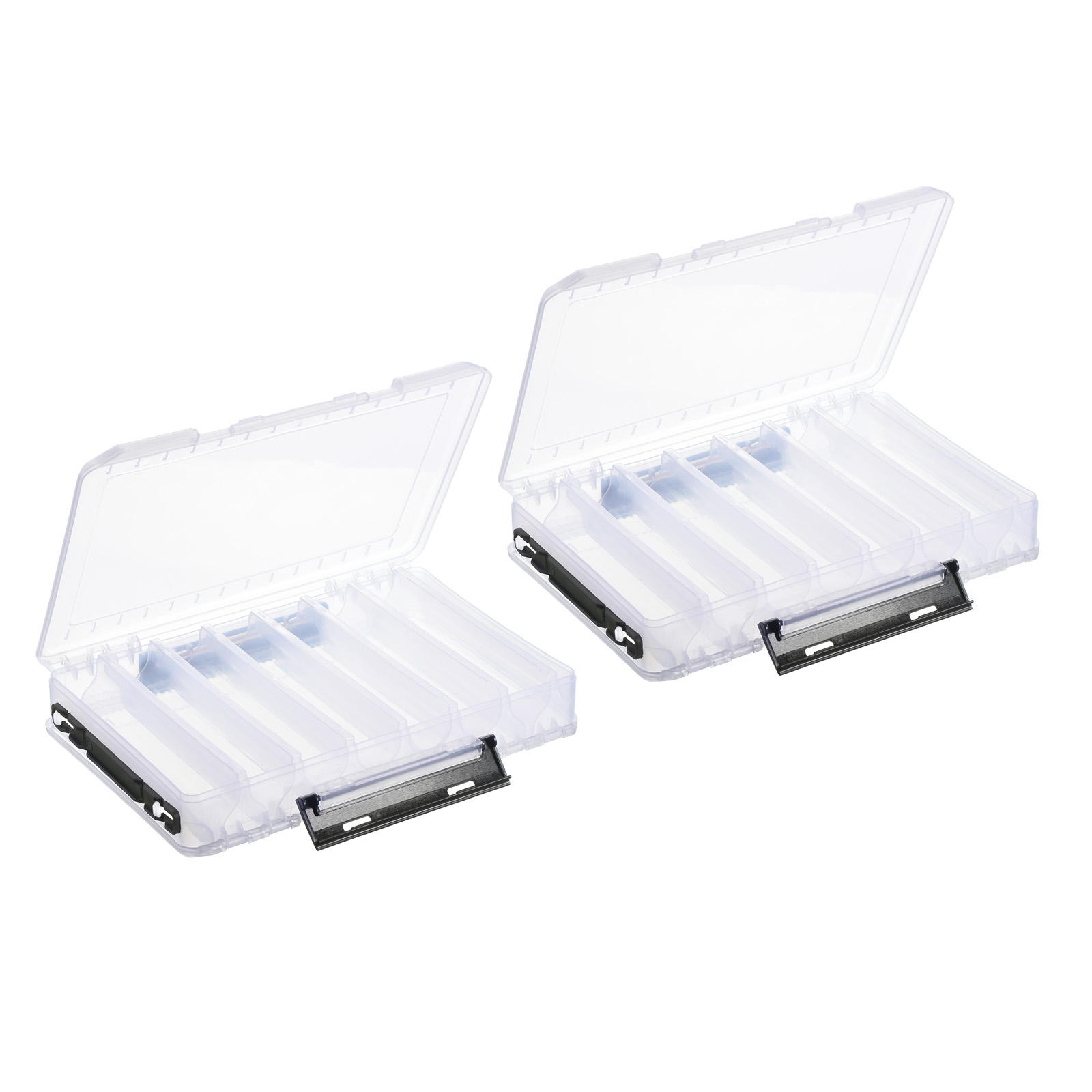 2 Pack Double Side Fishing Lure Storage Box Large Plastic Fish Tackle ...