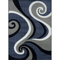 Luxe Weavers Geometric Blue Swirls Modern Abstract Area Rug 7x10 ...