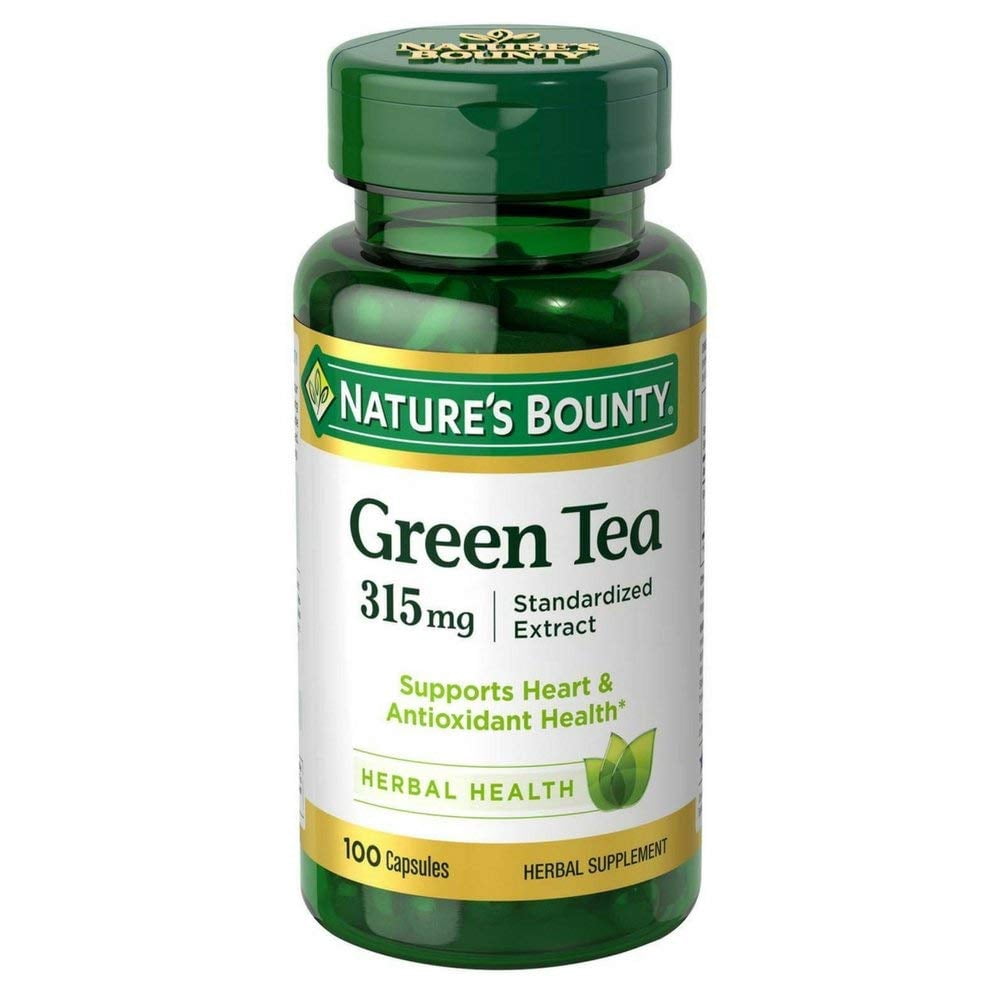 Suplemento de extracto de té verde Nature's Bounty 315 mg x 100 ...
