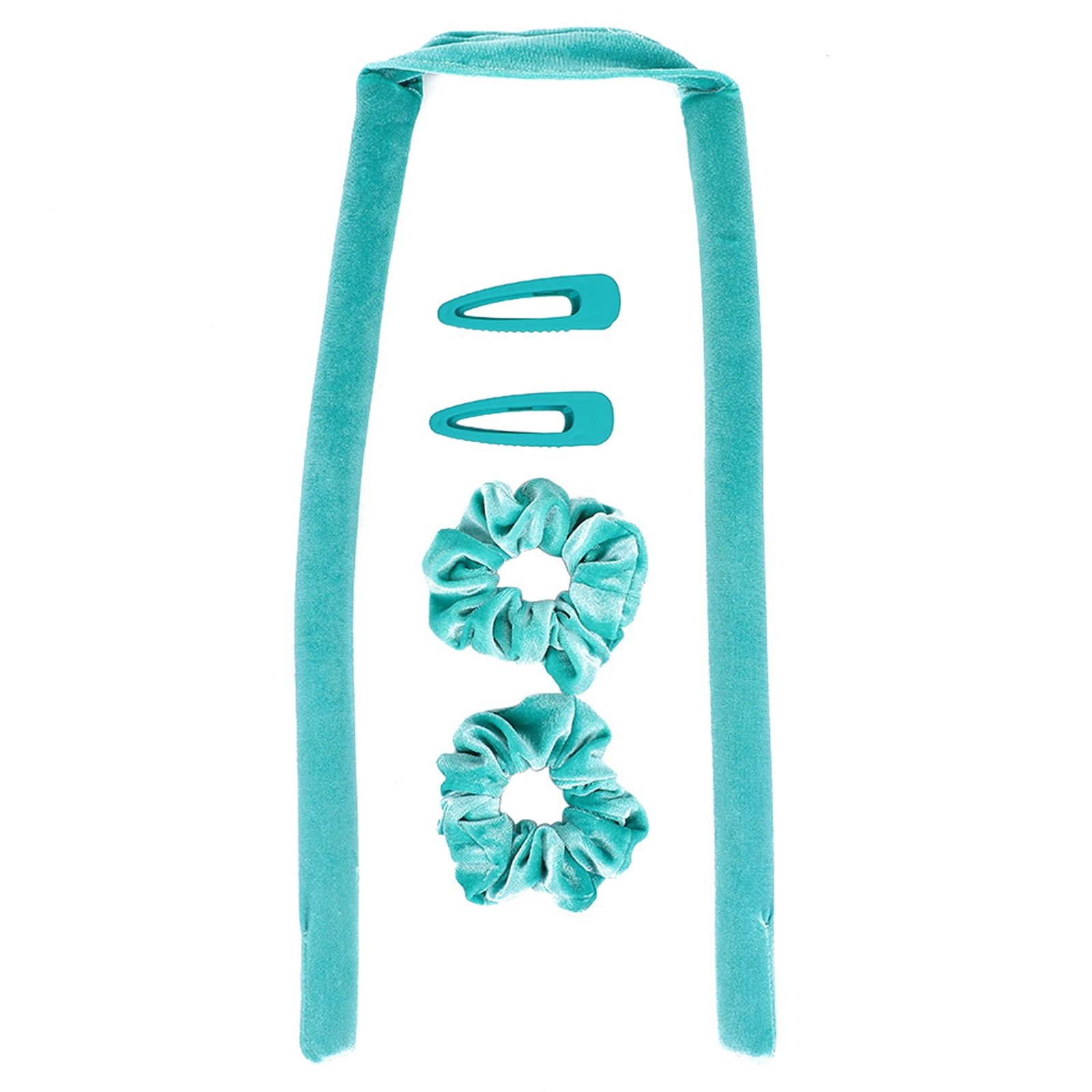 ACETEND Heatless Curling Rod Headband,Heatless Hair Curling Set -Blue ...