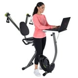 Stamina WIRK Upright Exercise Bike Workstation and Standing Desk with ...