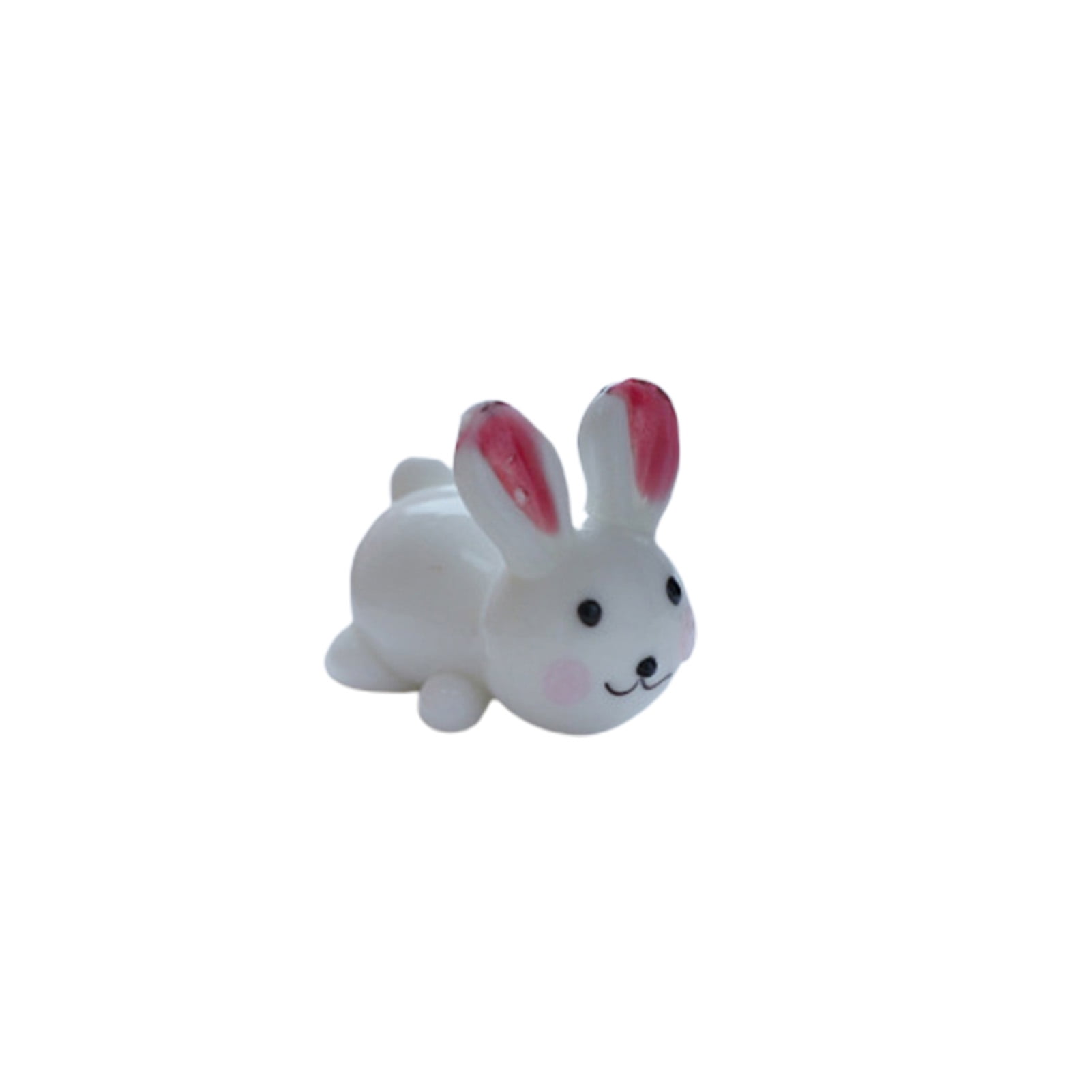 Rabbit Figurine Multiple Postures Super Mini Soda Lime glass Vivid ...