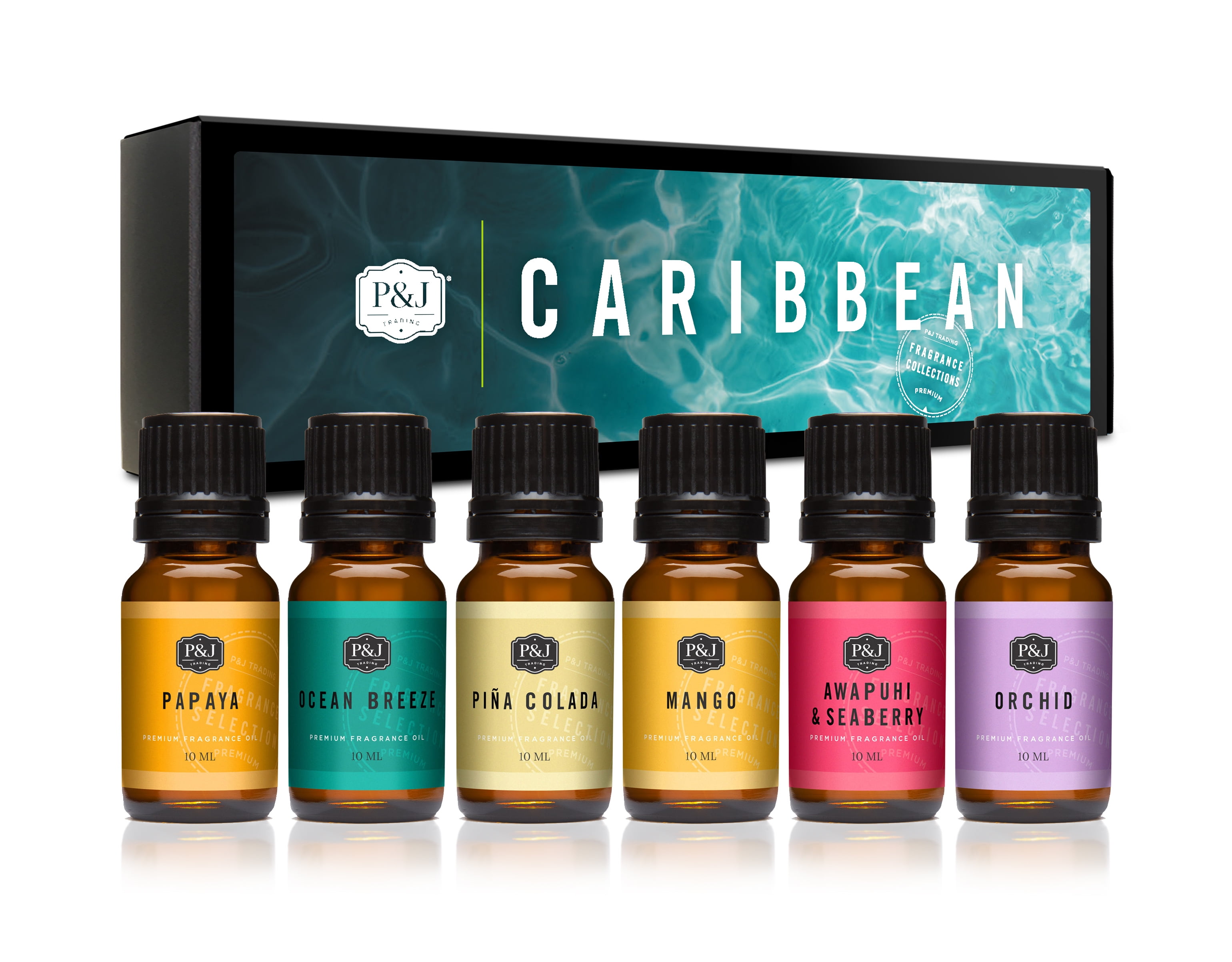 P&J Fragrance Oil | Caribbean Set of 6 - Scented Oil for Soap Making ...