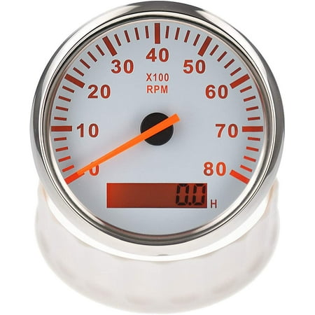 8000RPM 85MM Boat Tachometer Gauge Waterproof Tacho Meter Gauge with ...