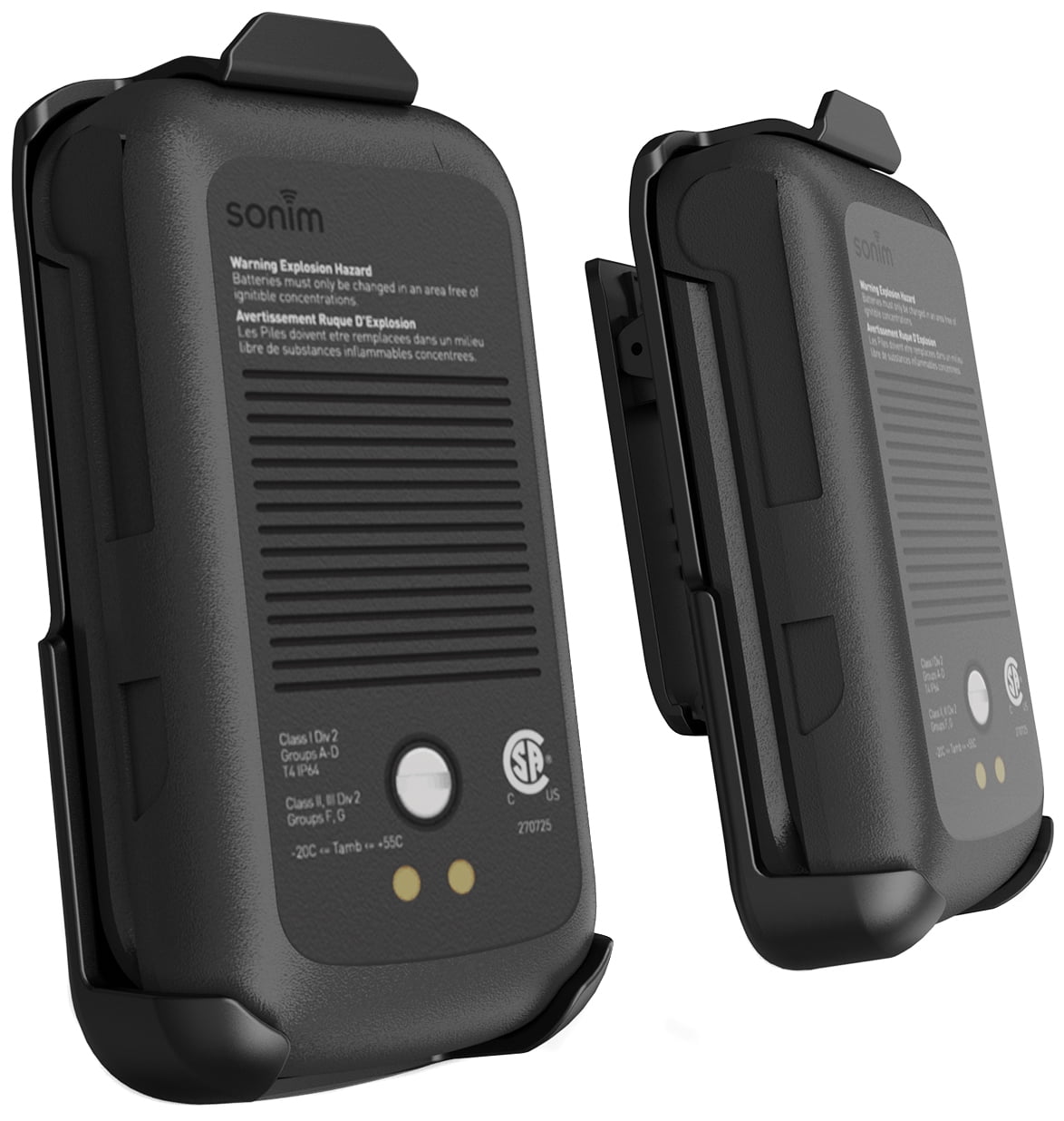 Buy Holster for Sonim XP3 Plus Flip Phone, Nakedcellphone Black ...