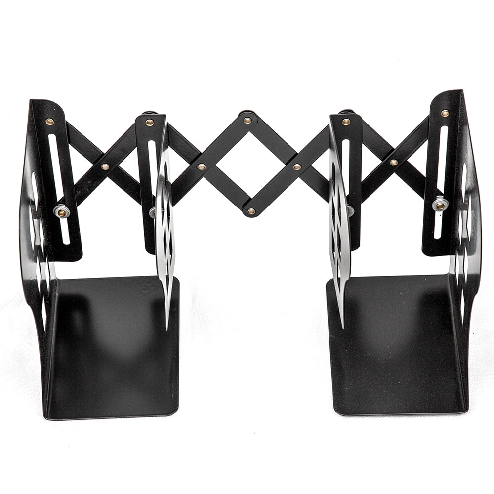 Pro Space Metal Adjustable Bookend for Shelves and Desk Flexible Design ...