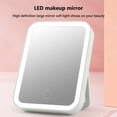 cpengpj LED Desktop Mirror Foldable with Light, HD Smart Sensor Vanity ...