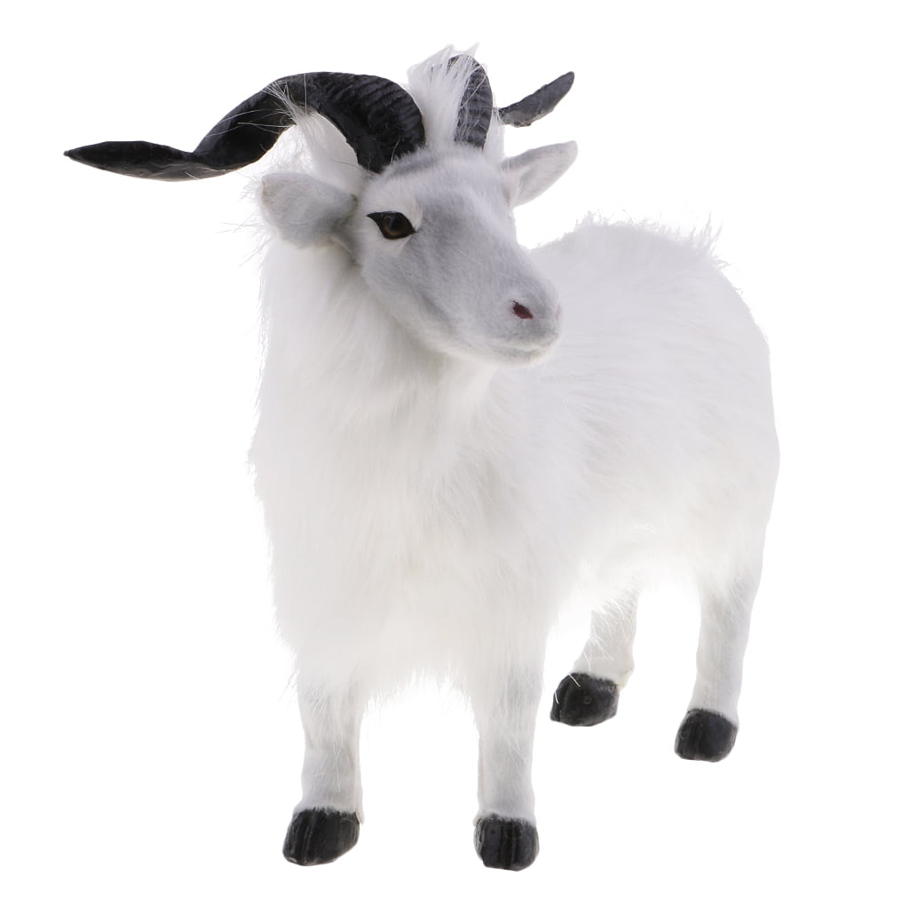 Escultura de Estatuas de Cabra Blanca Decoración de Pastizales de ...