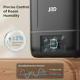 Ultrasonic Humidifier 4L for Large Room, Cool Mist Top-Fill with Remote ...