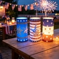4th of July Flameless Candles(3PC) Patriotic Red White Blue Candles ...