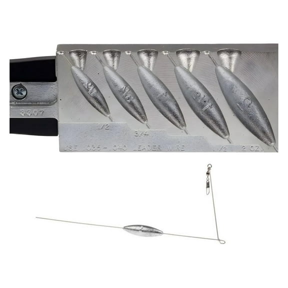 Do-It No-Roll Sinker Mold 1, 11/2, 2, 3oz 4cavity SPL - Walmart.com