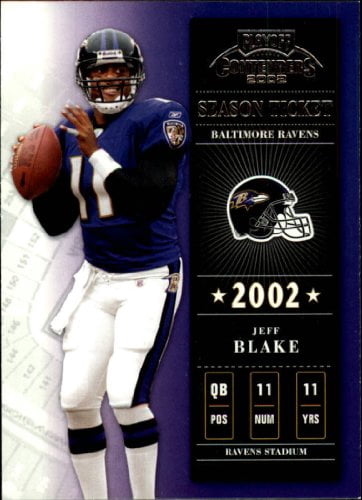 2002 Playoff Contenders #13 Jeff Blake NFL Football Trading Card ...