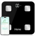 iHome Smart Bluetooth Digital Battery Power Bathroom Scale, Body Weight ...