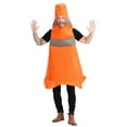 Seasons Construction Cone Costume for Adult, Black Light Responsive ...