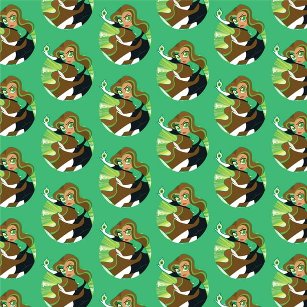 DC Super Hero Girls Green Lantern Premium Roll Gift Wrap Wrapping Paper ...