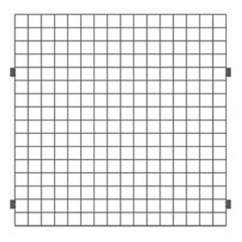 Lavi Industries 50-NX102-GB 48 x 48 In. Open Wire Grid Panel, Black ...