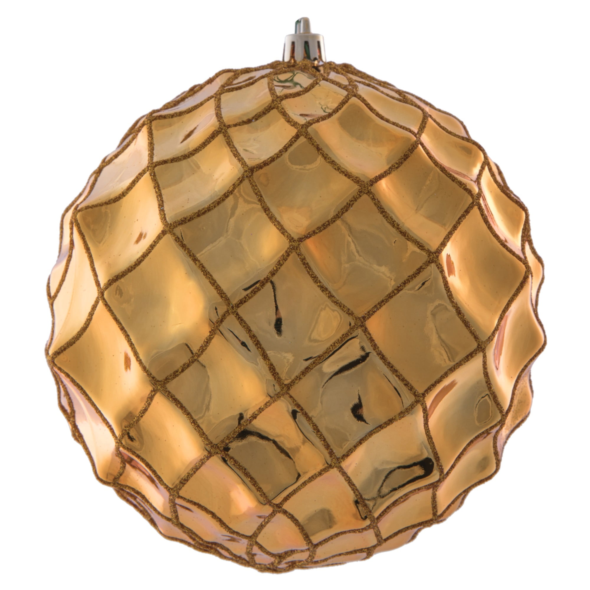 6" Antique Gold Shiny Form Ball 4/Bag - Walmart.com