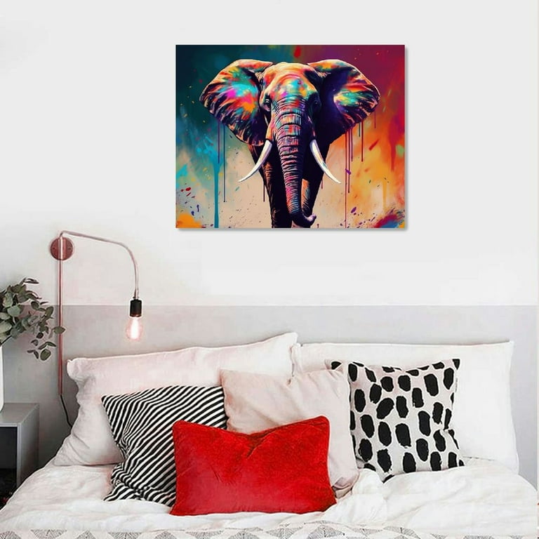 Abstract Elephant Art Wallpaper