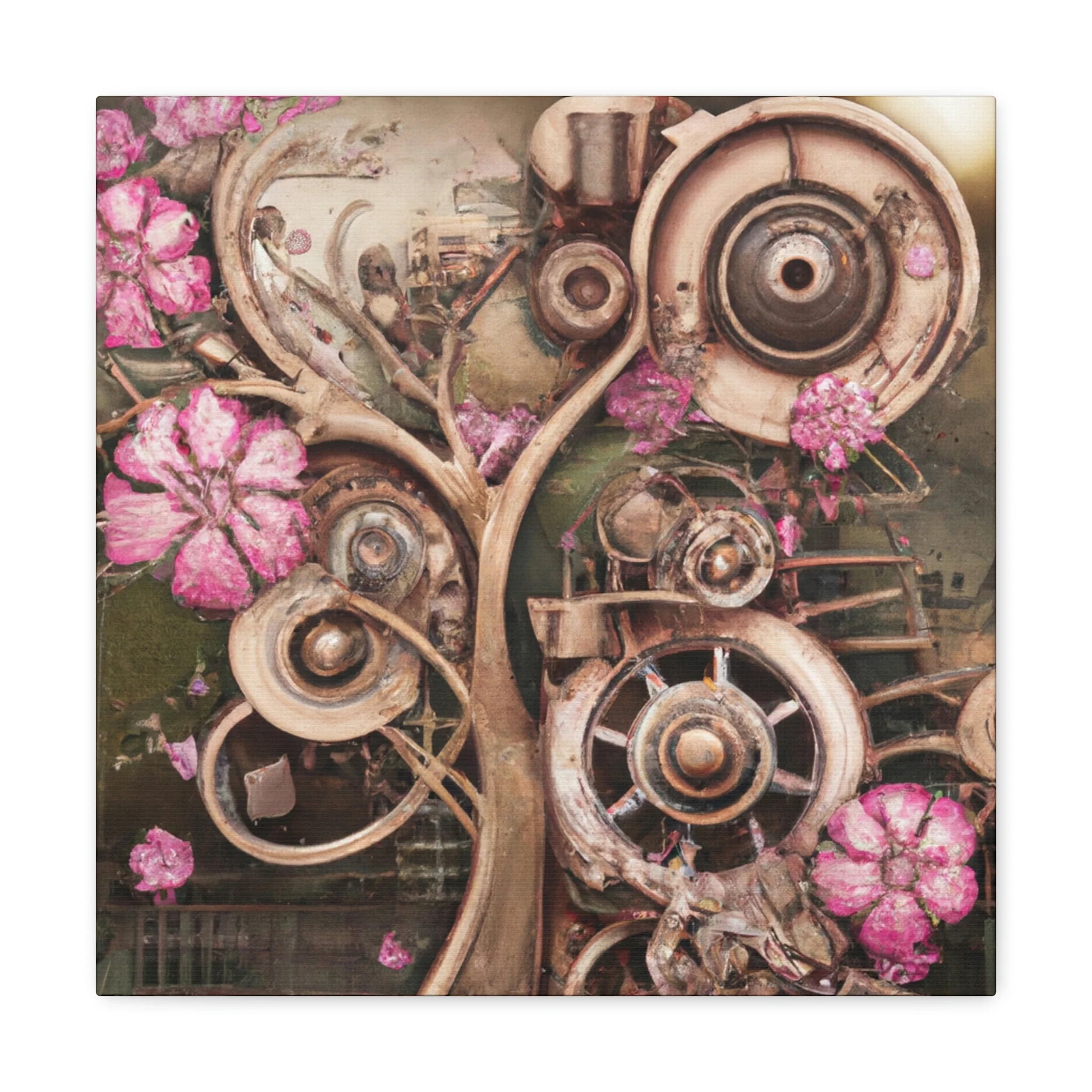 Cherry Blossom Steampunk - Canvas - Walmart.com