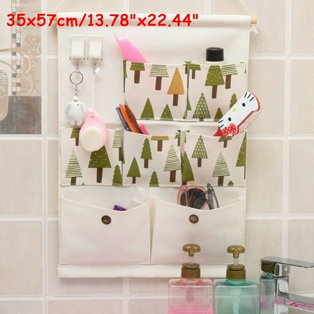 7 Pocket Storage Wall Hanging Bag Holder Wall Mounted Door Pouch ...
