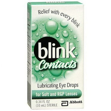 Blink Contacts Lubricating Eye Drops, Lens Rewetting & Moisturizing ...